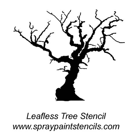 Leafless Tree Stencils