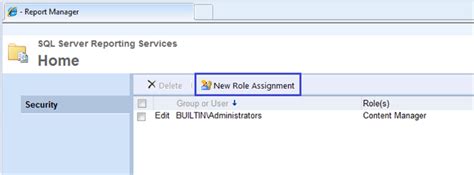 Sql Server Role Assignments In Ssrs Stack Overflow
