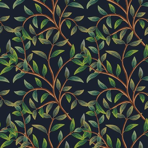 Tree Branches Seamless Pattern 1952940 Vector Art At Vecteezy
