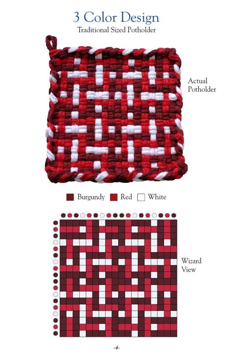 Potholder Pattern Booklet 1 Artofit