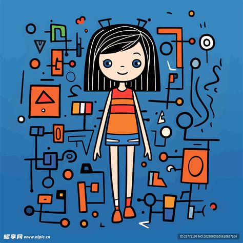 简笔画动漫人物设计图 动漫人物 动漫动画 设计图库 昵图网