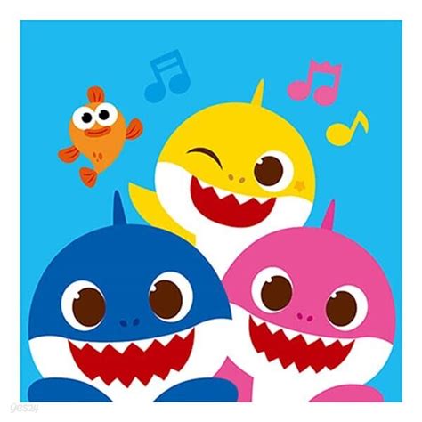 핑크퐁 아기상어 그림그리기 다함께 상어가족 20x20 예스24