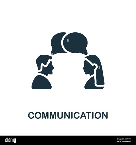 Communication Icon Monochrome Simple Life Skills Icon For Templates
