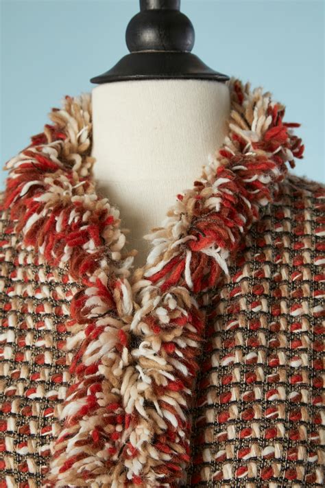Tweed Edge To Edge Jacket With Wool Thread Fringes Edge Féraud For Sale At 1stdibs Tweed Edge To Edge Jacket With Wool Thread Fringes Edge Féraud For Sale At 1stdibs