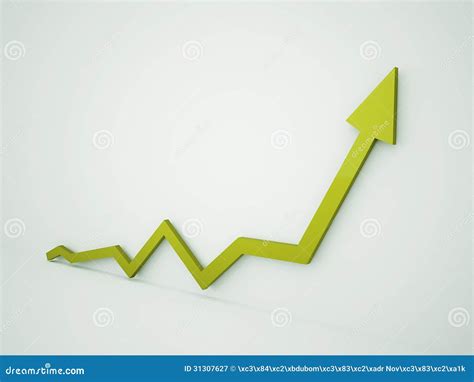 Green Graph Arrow Stock Illustration Illustration Of Green 31307627