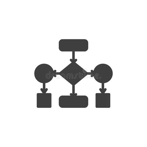 Flow Chart Vector Icon Stock Illustration Illustration Of Simple 257367084
