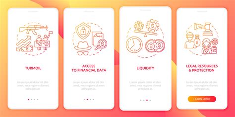 Global Stock Challenges Onboarding Mobile App Page Screen With Concepts Vector Art At