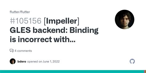 [impeller] gles backend binding is incorrect with multiple uniform slots are present · issue