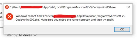 Can T Install Vs Code After Changing Username And User Directory Name Stack Overflow