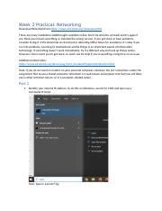 Info101 Week2 1 Docx Week 2 Practical Networking Download Wireshark From Https