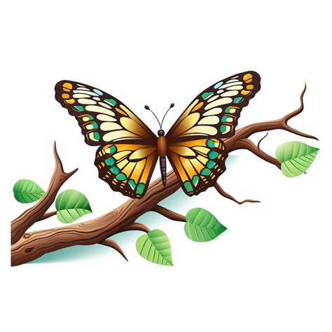 Premium Vector Eastern Black Swallowtail Caterpillar Yellow