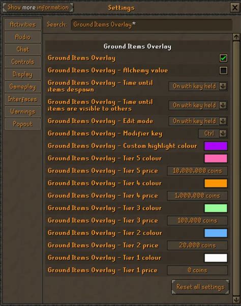 osrs c client updates easier for players to identify items