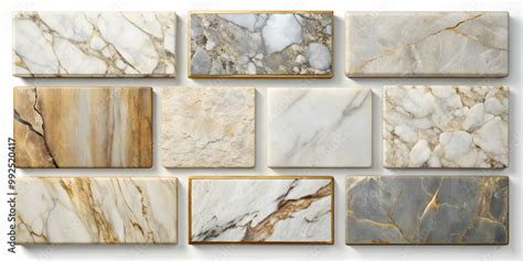 Rectangular Marble Slabs With Broken Edges Of Various Shapes Marble