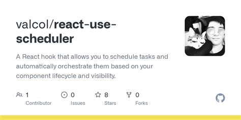Github Valcolreact Use Scheduler A React Hook That Allows You To Schedule Tasks And