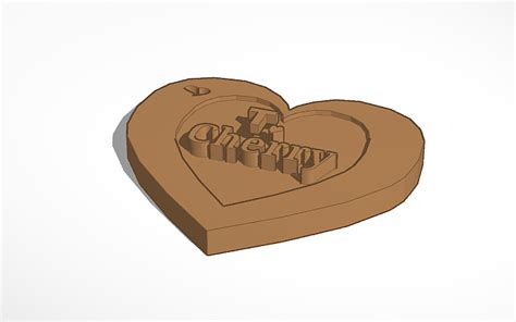 3d Design T Cherry Key Chain Tinkercad