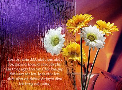 Chúc bạn nhận được nhiều quà nhiều hoa nhiều lời khen lời chúc phái nam trong ngày hôm nay