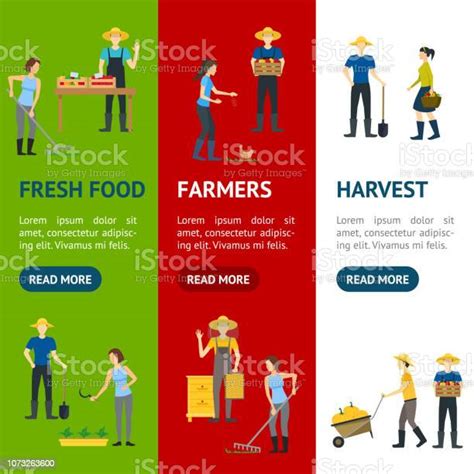 농민 3d 배너 Vecrtical 세트 아이소메트릭 뷰를 작동합니다 벡터 3차원 형태에 대한 스톡 벡터 아트 및 기타 이미지 3차원 형태 개체 그룹 과일 Istock