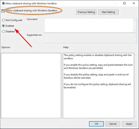 Enable Or Disable Clipboard Sharing With Windows Sandbox