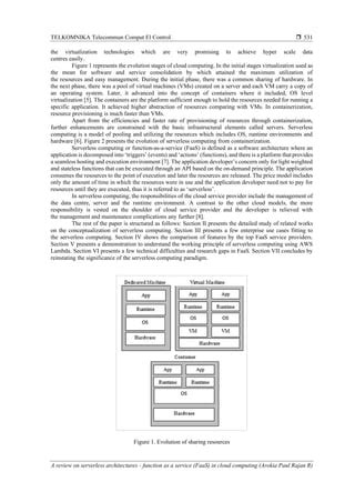 A Review On Serverless Architectures Function As A Service FaaS In Cloud Computing PDF