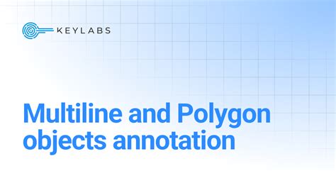 multiline and polygon objects annotation keylabs guidelines
