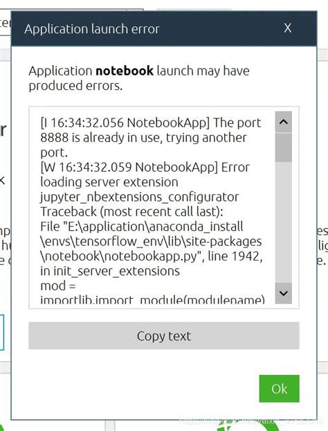 Anaconda运行jupyter出现application Launch Errror Application Notebook Launch Csdn博客
