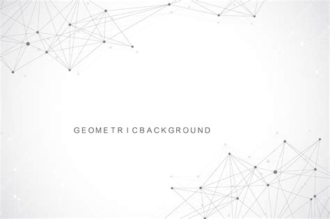 Premium Vector Geometric Abstract Background With Connected Line And