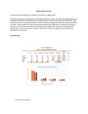 EXCEL Capstone Project Pdf EXCEL Capstone Project You Will Save Your