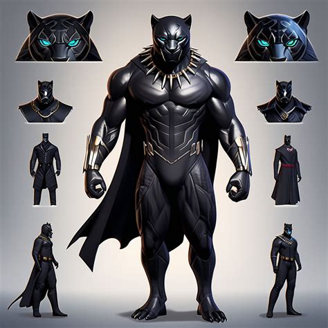 Create Anthropomorphic Black Panther Art By Adding Clothes A By Bacelar Oliveira Playground