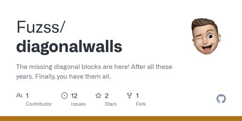 Github Fuzssdiagonalwalls The Missing Diagonal Blocks Are Here After All These Years