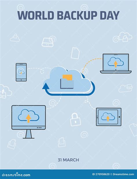 World Backup Day Vertical Background Design Theme For Banner Poster