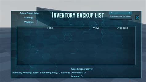 Inventory Backup Saver Ark Survival Ascended Mods Curseforge
