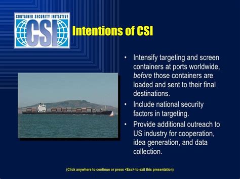 Container Security Initiative Csi