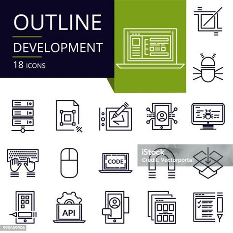 開發的大綱圖示集向量圖形及更多互聯網圖片 互聯網 人造物件 使用者體驗 Istock 開發的大綱圖示集向量圖形及更多互聯網圖片 互聯網 人造物件 使用者體驗 Istock