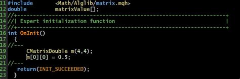 How To Use Alglib Matrix Classes Indexes Articles Library Comments Mql5 Programming Forum
