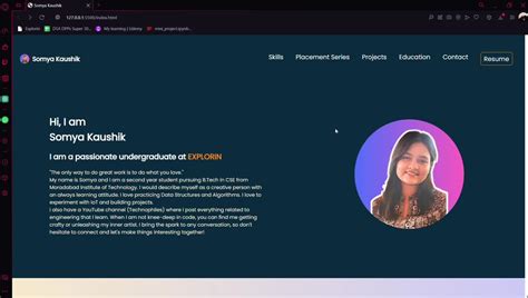Somya Kaushik On Linkedin Webdevelopment Portfolio Exporin