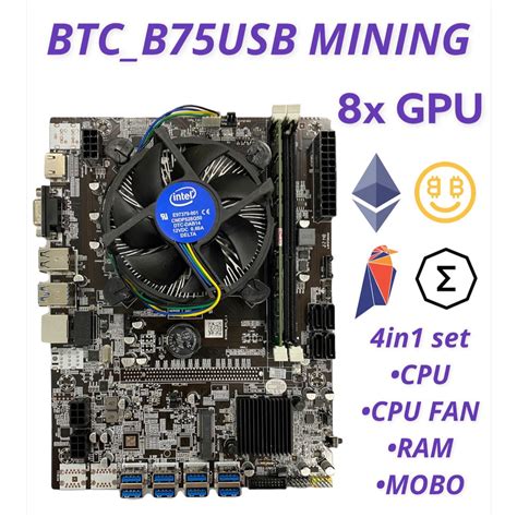 Mining Motherboard GPU USB SET Shopee Malaysia