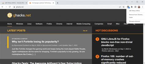 UBlock Origin Minus An Experimental Manifest V Compatible Extension