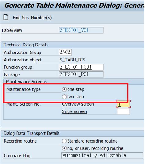 Sapabap Function Group View 생성 방법 Table Maintenance Generator 세팅