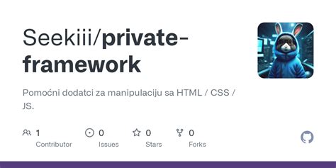 Github Seekiiiprivate Framework Pomoćni Dodatci Za Manipulaciju Sa