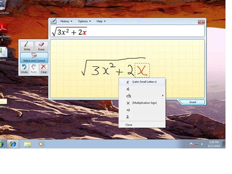 Write Maths Easily With Math Input Panel In Windows 7
