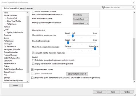SOLIDWORKS OpenGL Nasıl Test Edilir Armada Yazılım Blog
