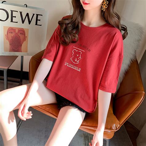 加肥加大码短袖t恤女胖mm夏装新款宽松上衣200斤显瘦胖妹妹体恤潮虎窝淘