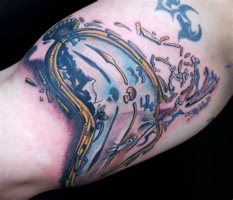 Salvador Dali Melting Clock Tattoo Pin On For The Home