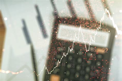 추상적인 창조적인 재무 다이어그램과 계산기와 서류 배경 은행 및 회계 개념에 대한 세계 지도의 이중 노출 0명에 대한 스톡 사진 및 기타 이미지 Istock