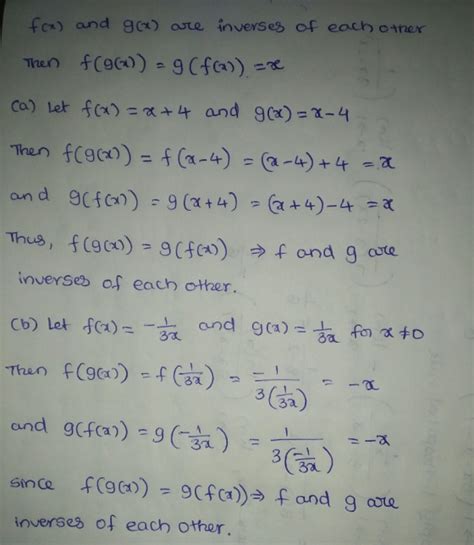 x for each pair of functions f and g below find f g x and g then