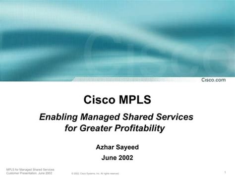 Cisco Mpls Ppt