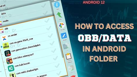 how to access android obb and data folder youtube