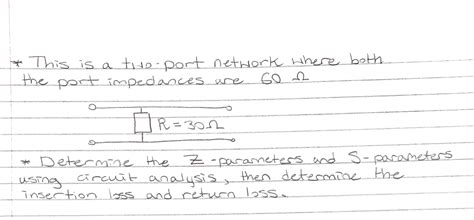 This Is A Two Port Network Where Both The Port