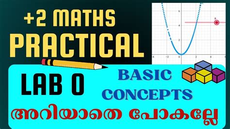 plus two maths practical lab exam lab 0 basic concepts geogebra part 1 mathworld suni