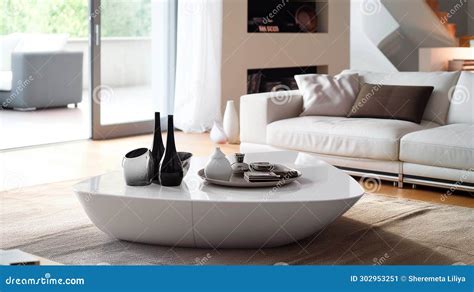 Lift Top Coffee Table In Triangular Design Stock Illustration Illustration Of White Ceiling